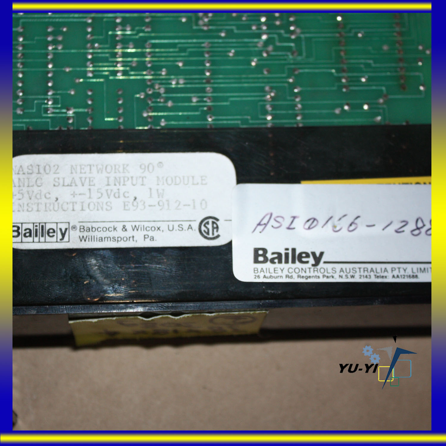 ABB Bailey Net 90 Analog Input Module NAS102 - PLC DCS SERVO Control MOTOR POWER SUPPLY IPC ROBOT